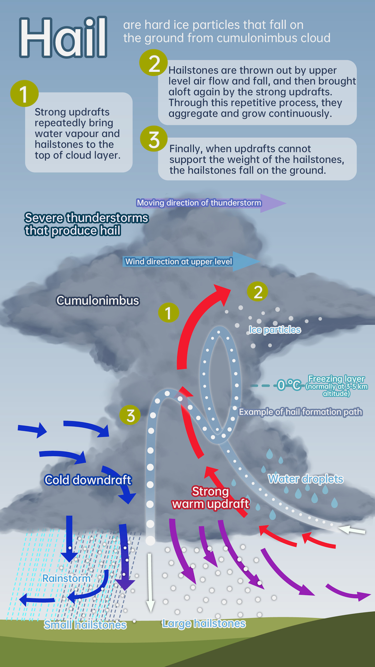 Infographic - Hail｜Hong Kong Observatory(HKO)｜Educational Resources
